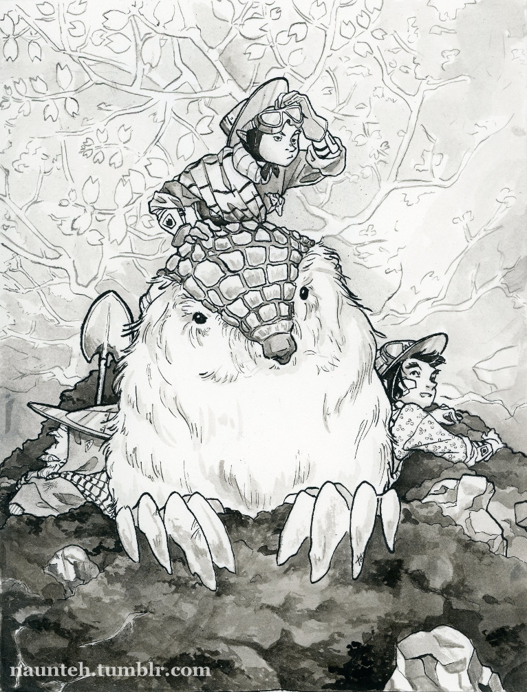 ArtStation - Pink Fairy Armadillo with Pixies