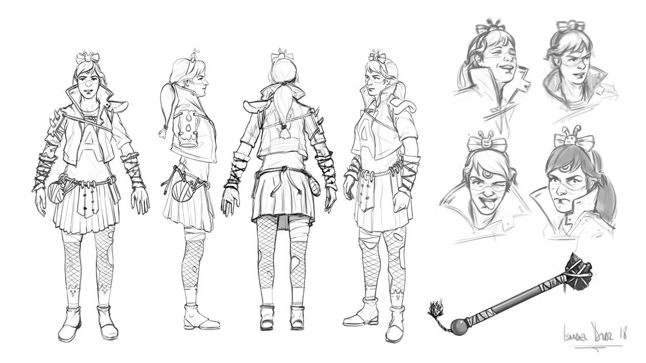 ArtStation - Dystopia character sheet