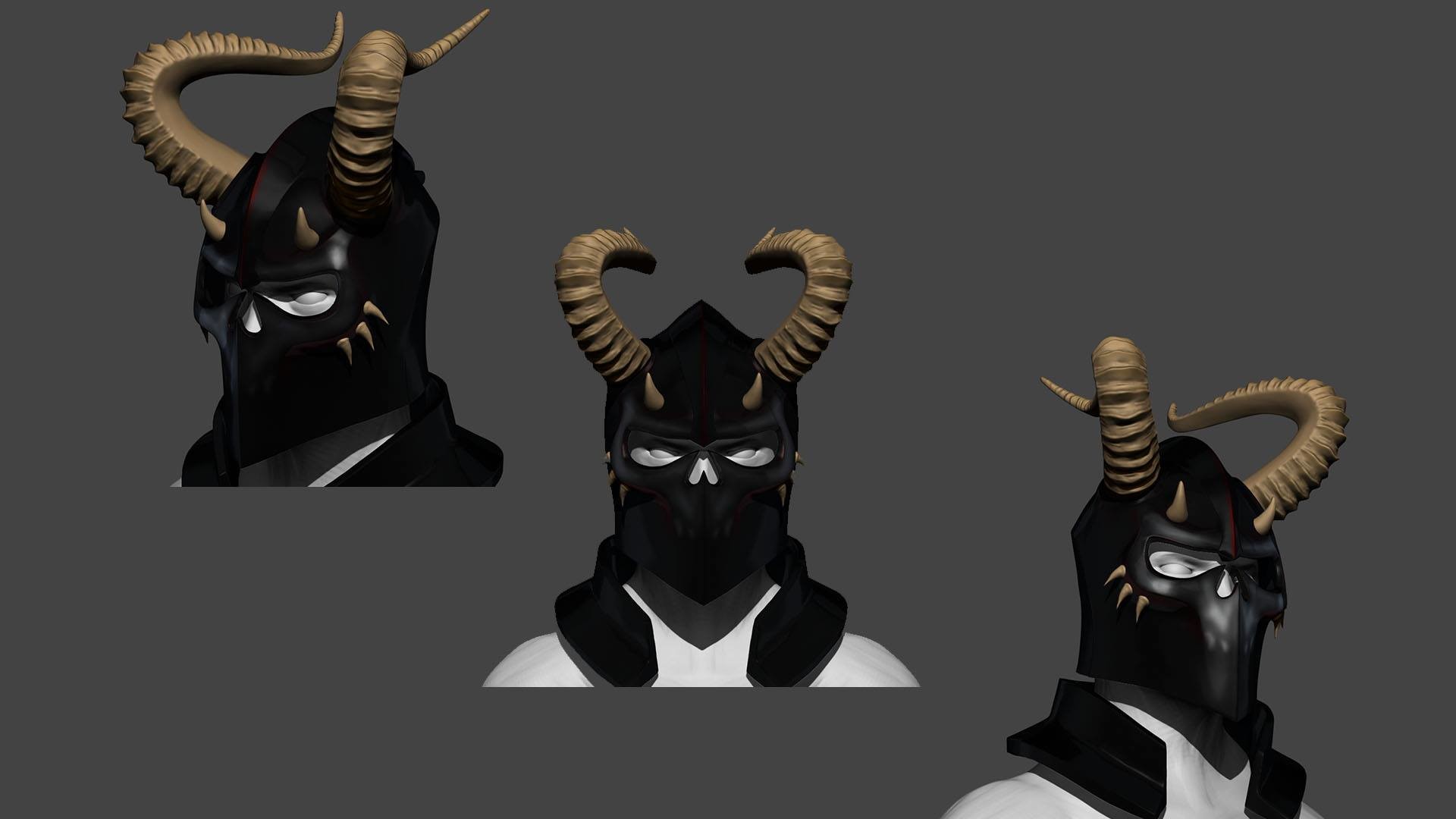 ArtStation - Demon Knight-Helm