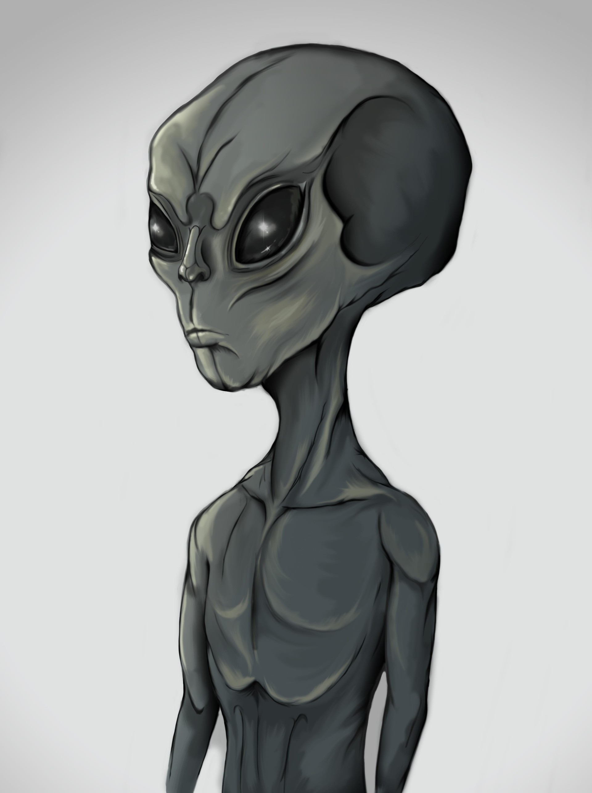 ArtStation - Teal Moon, aliens and UFOs