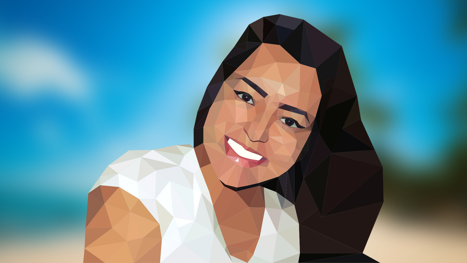 ArtStation - Self-portrait in low-poly