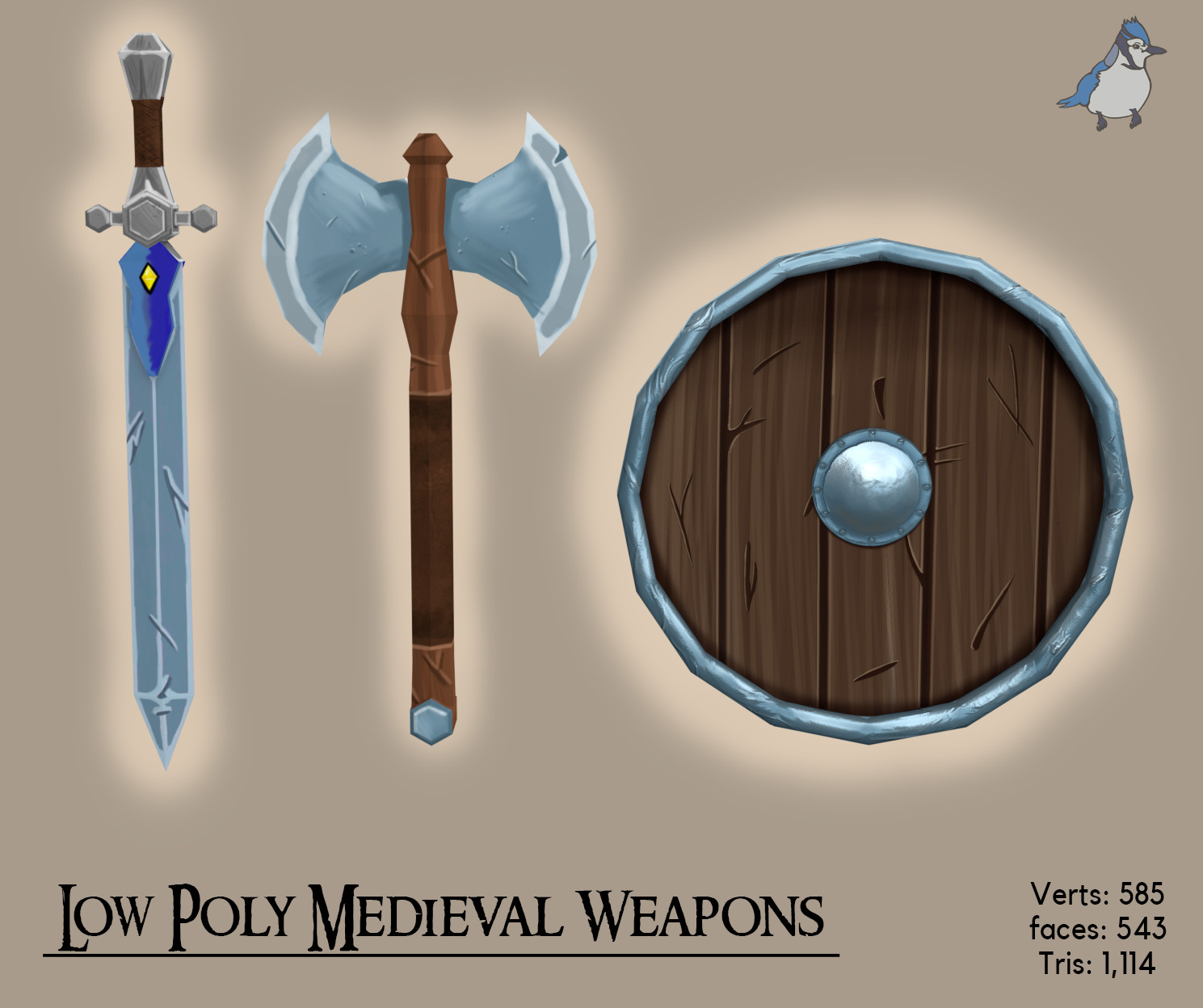 Lachlan - Low Poly Medieval Weapons