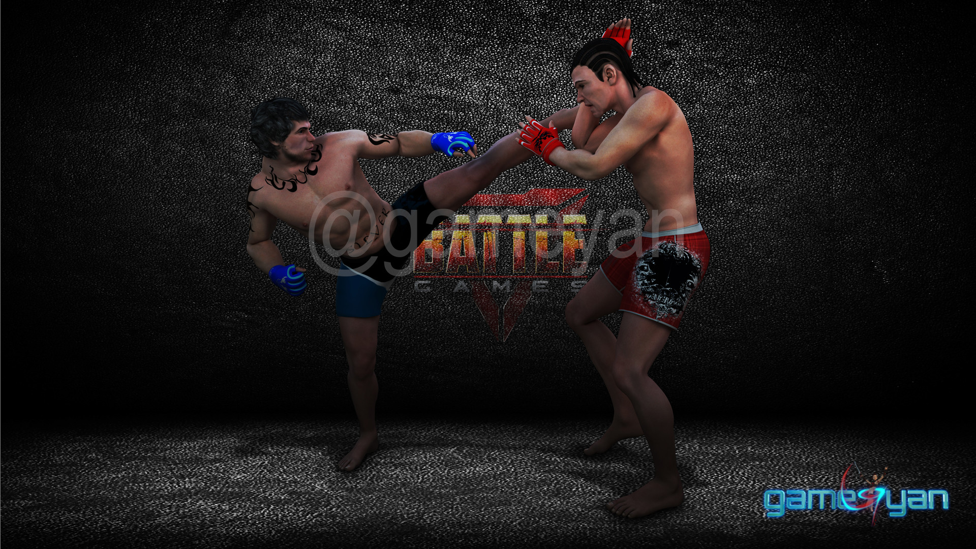 ArtStation - Gameyan Fight Scean