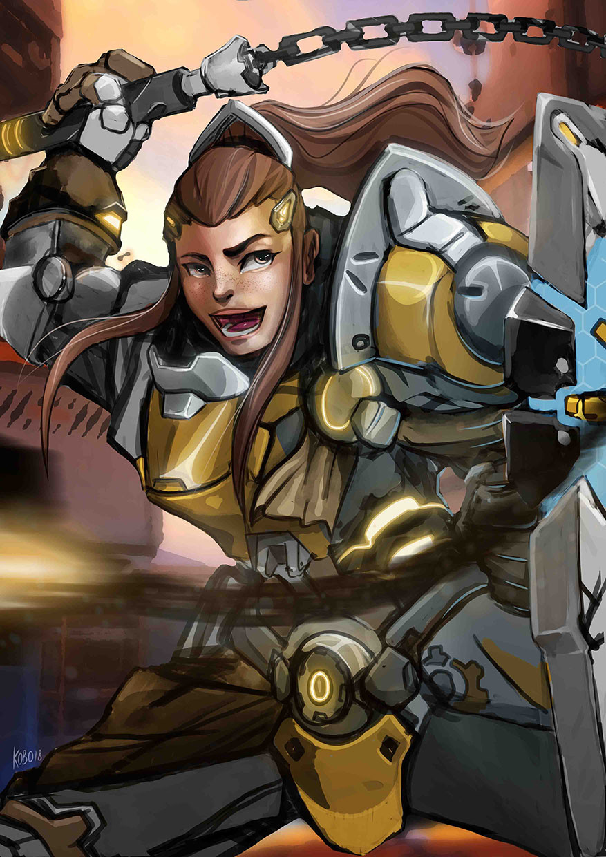 ArtStation - Brigitte from Overwatch FanArt