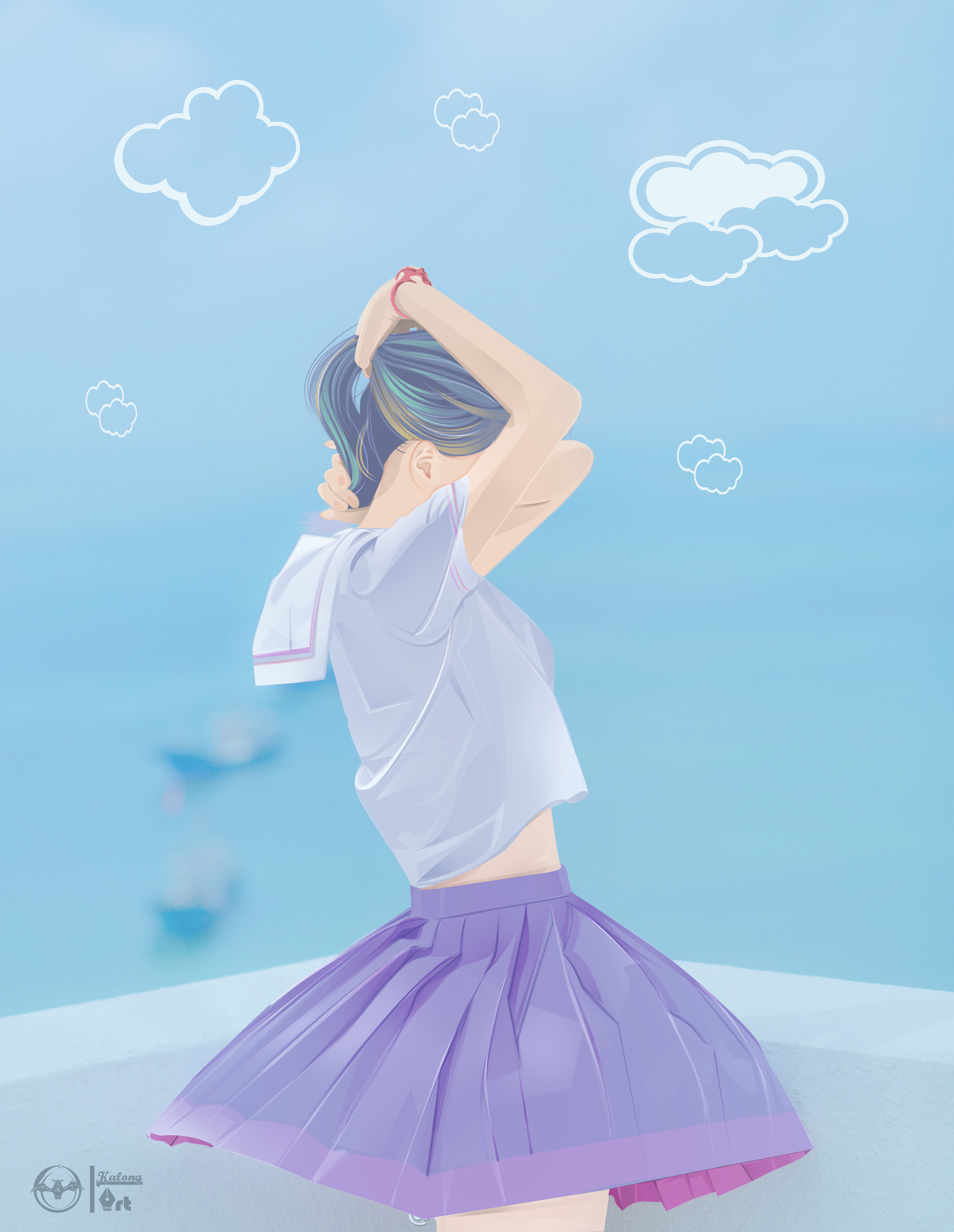 ArtStation - Pastel Color Girl