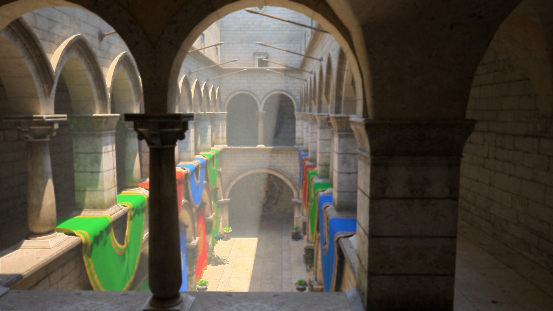 ArtStation - Sponza Scene Volumetric Lighting Test