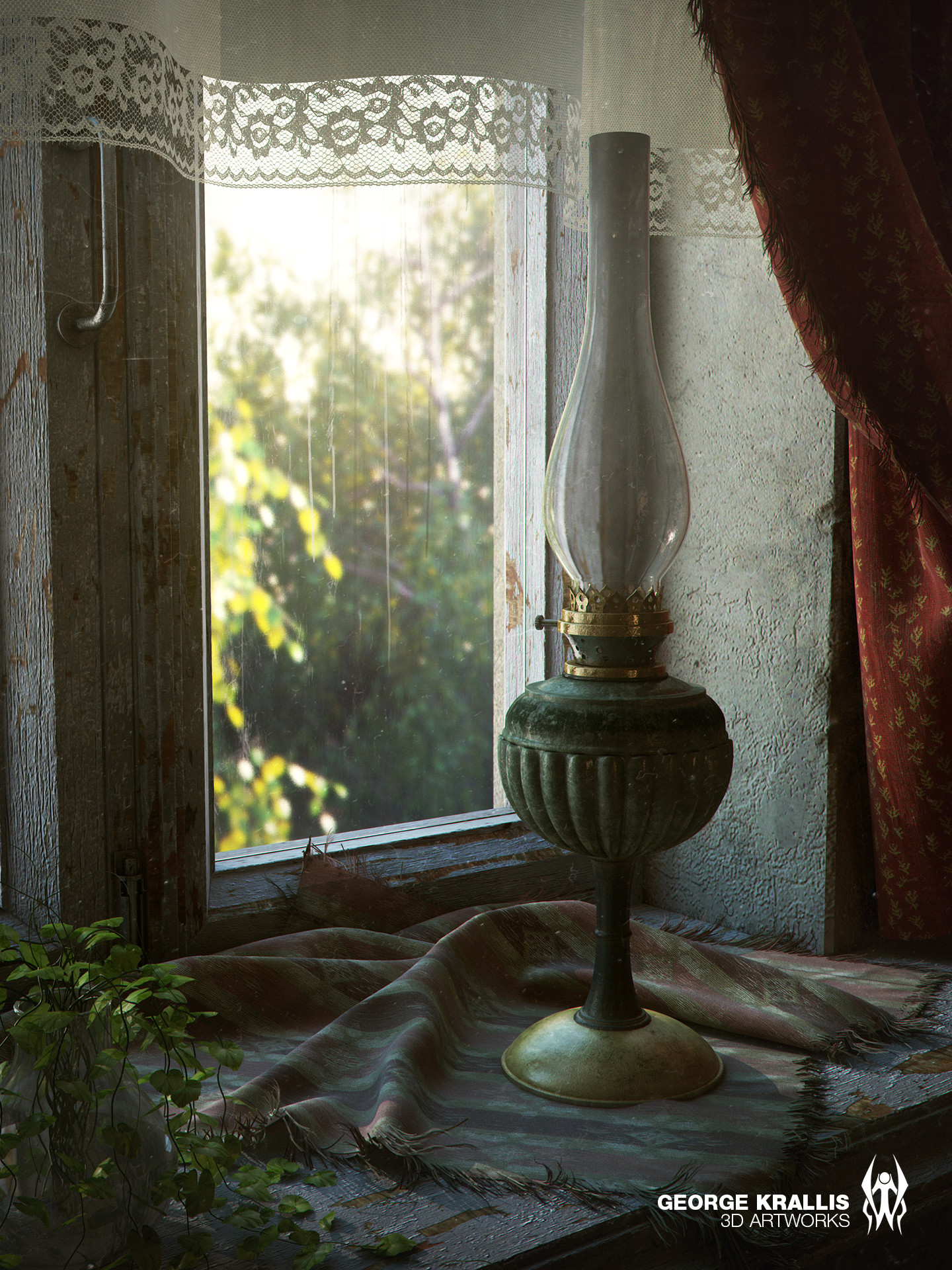 ArtStation - The oil Lamp