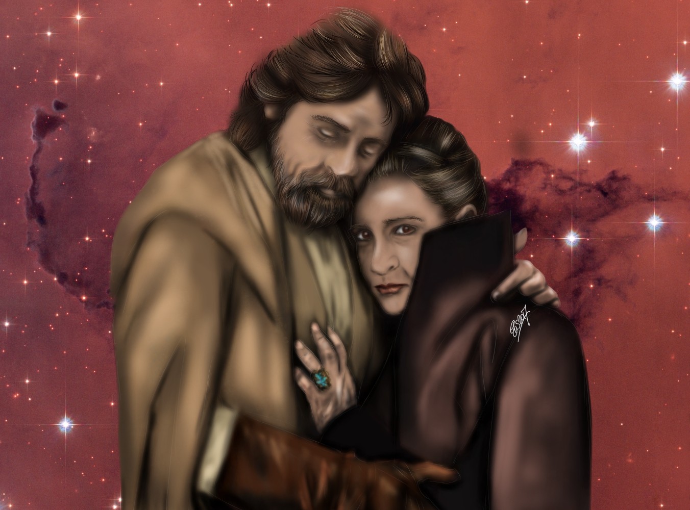 ArtStation - Luke & Leia - (The Last Jedi)