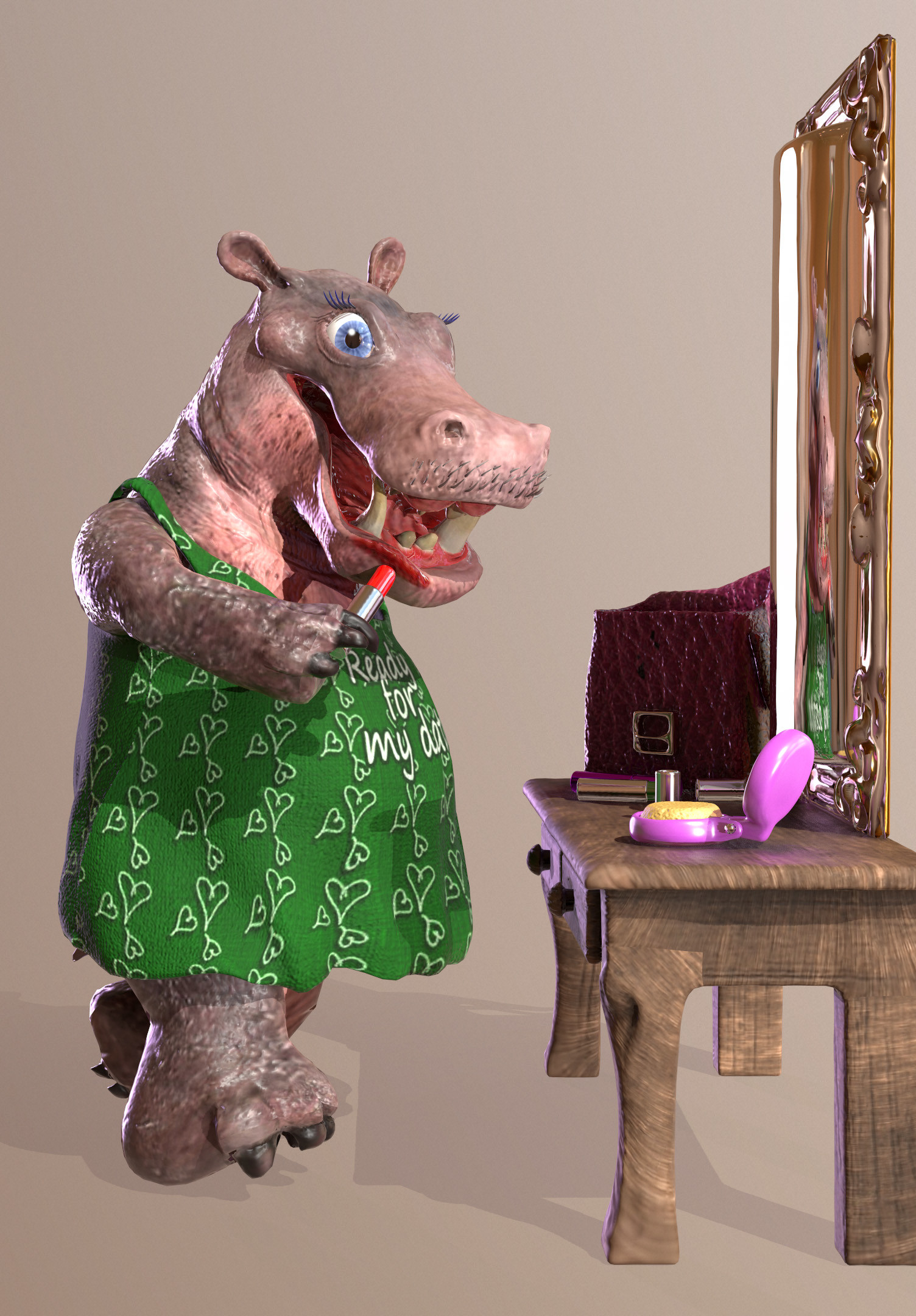 ArtStation - Hippo make-up