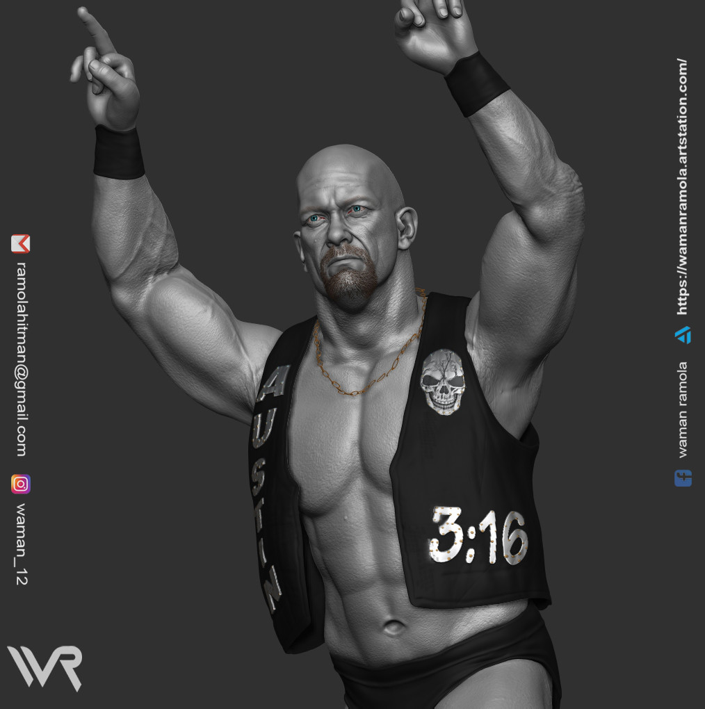 ArtStation - Stone Cold Steve Austin