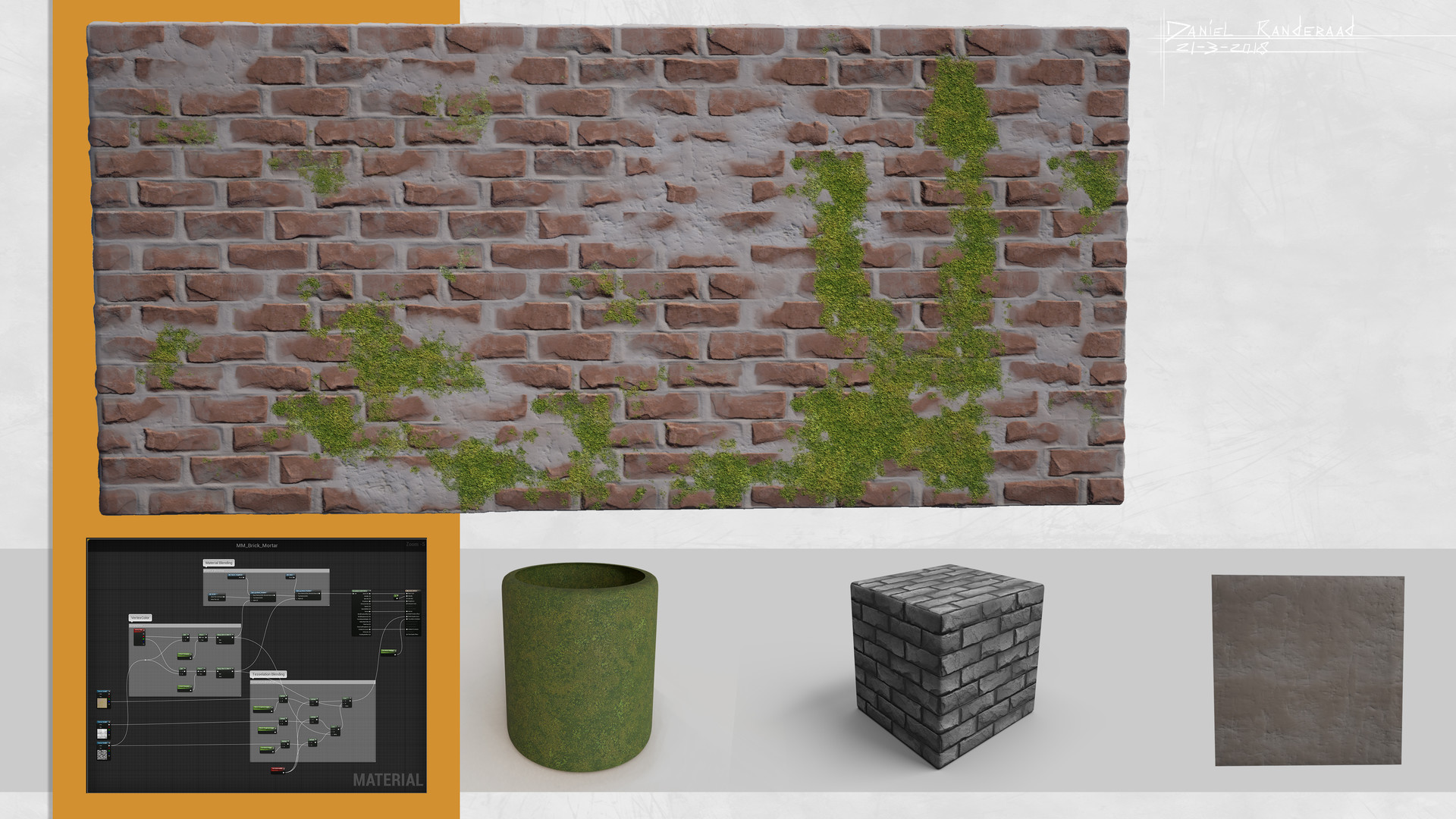 ArtStation - Brick Tiles in UE4