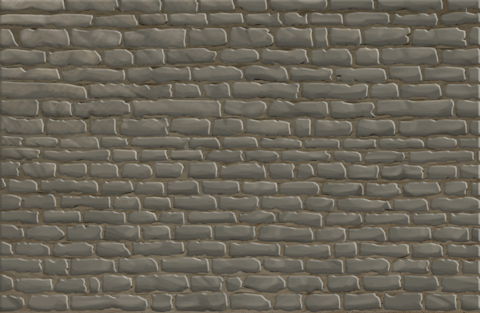 ArtStation - Hand Painted Bricks