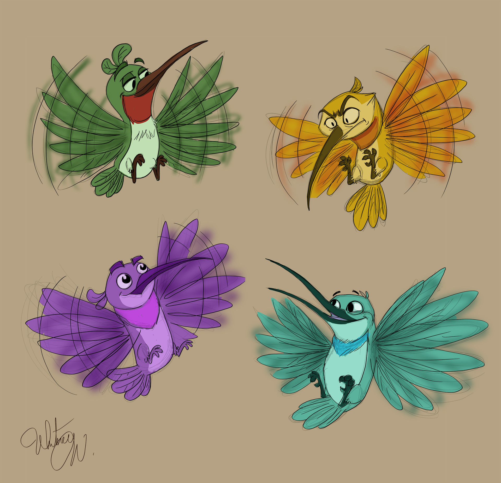 ArtStation - Hummingbird Designs