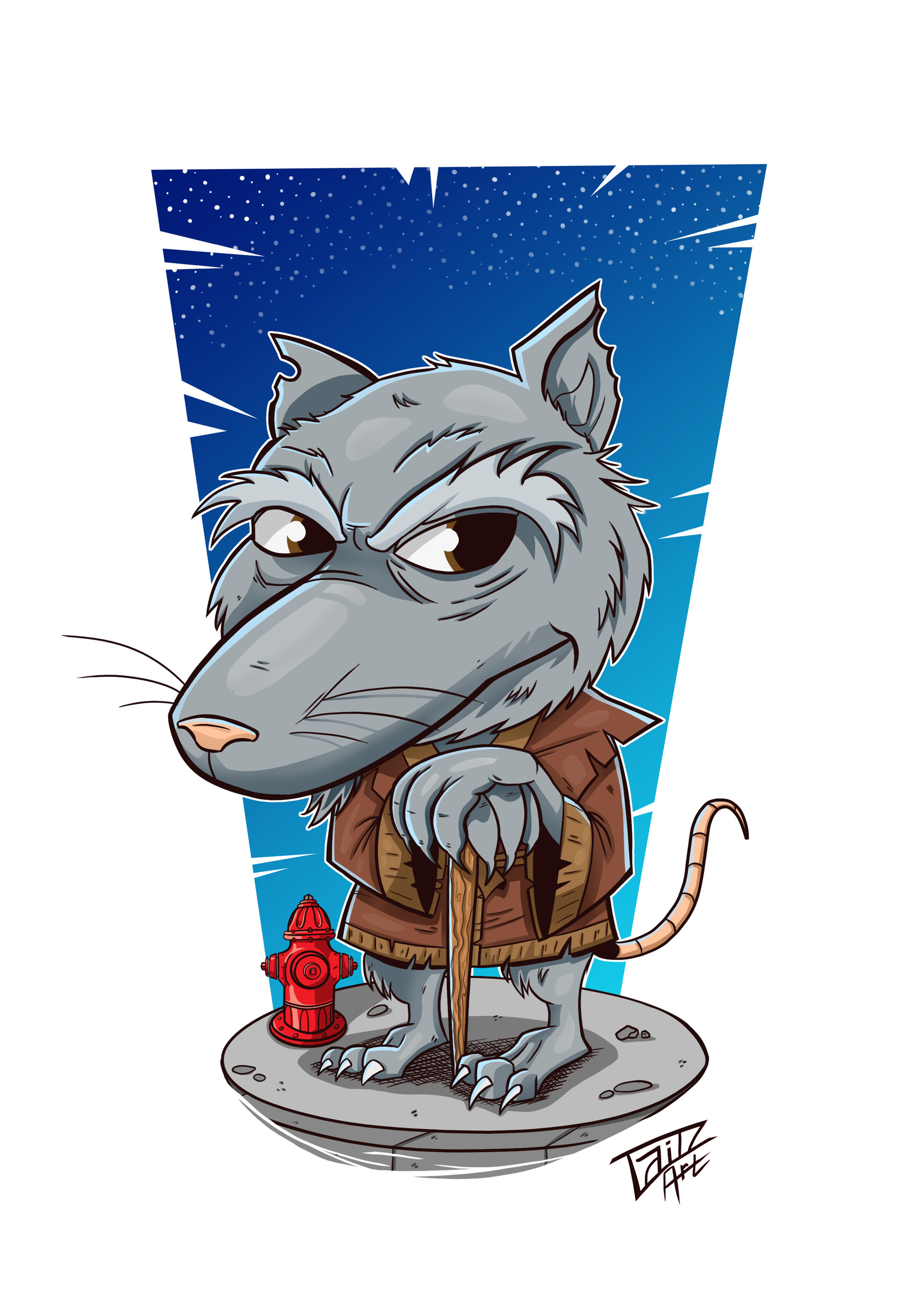 ArtStation - Splinter ! 😊🐀👊