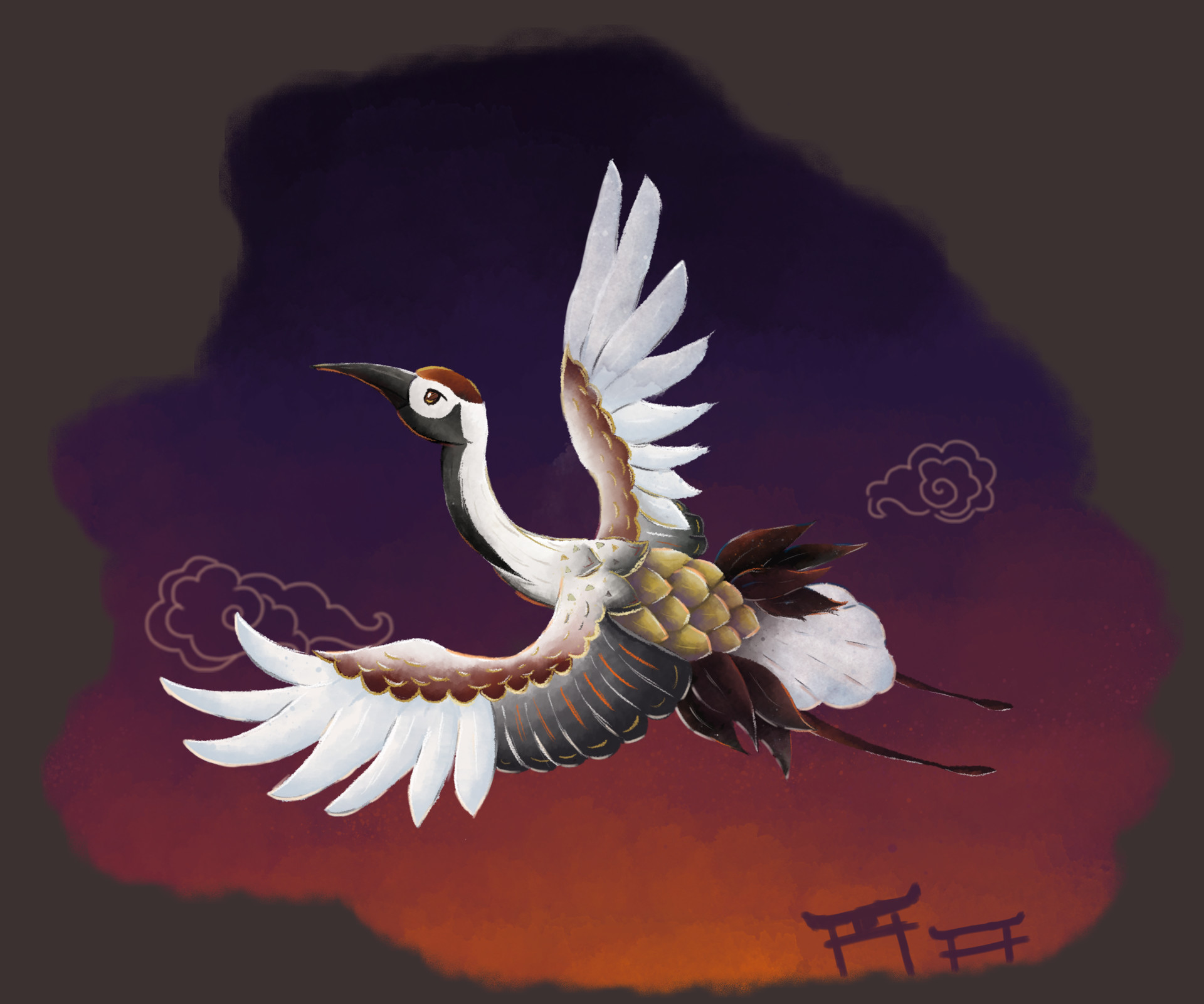 ArtStation - Flying Crane