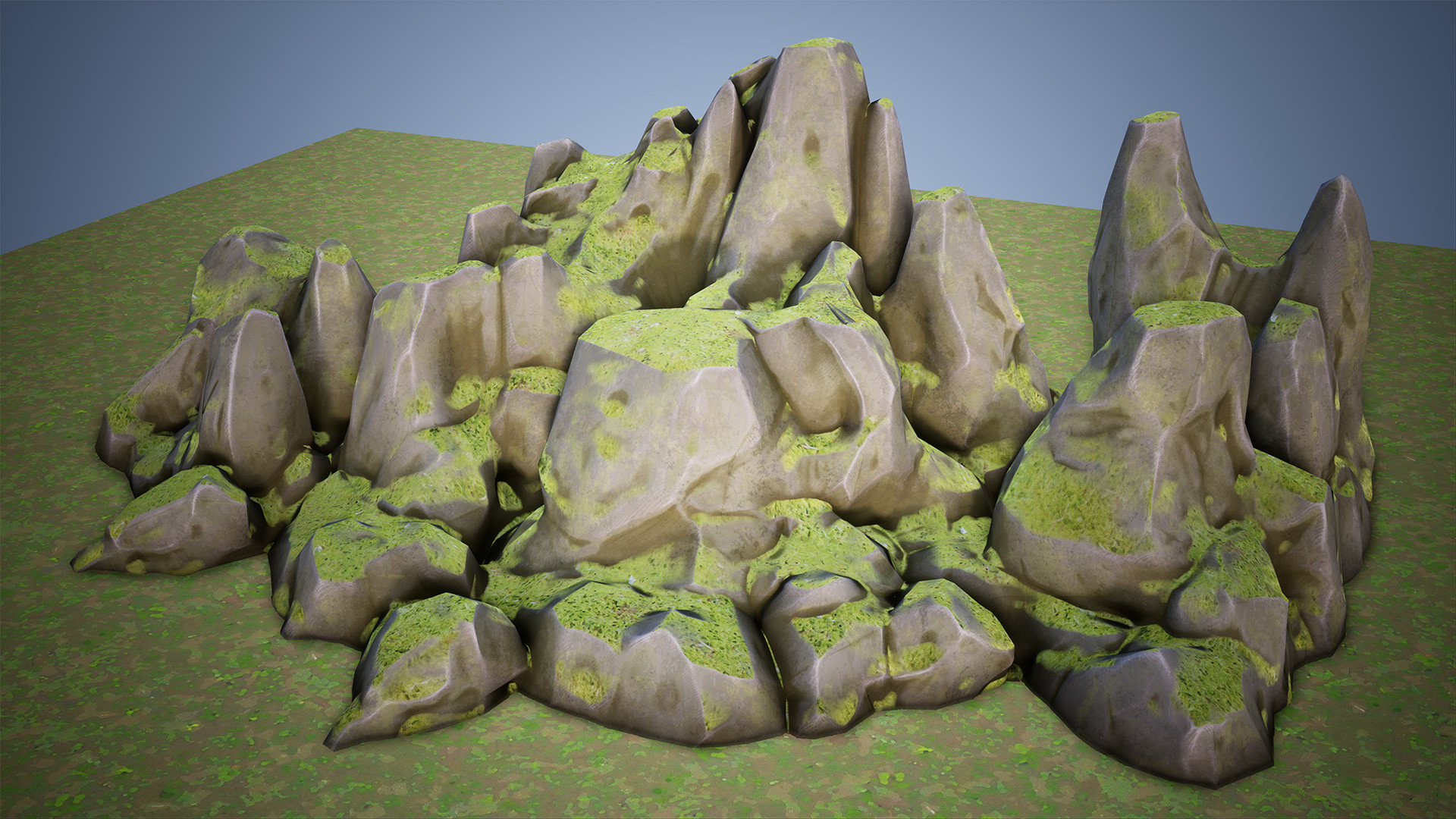 GroomTD/LookDev - Andrew Krivulya - Stylized Rock for UE4 with ...