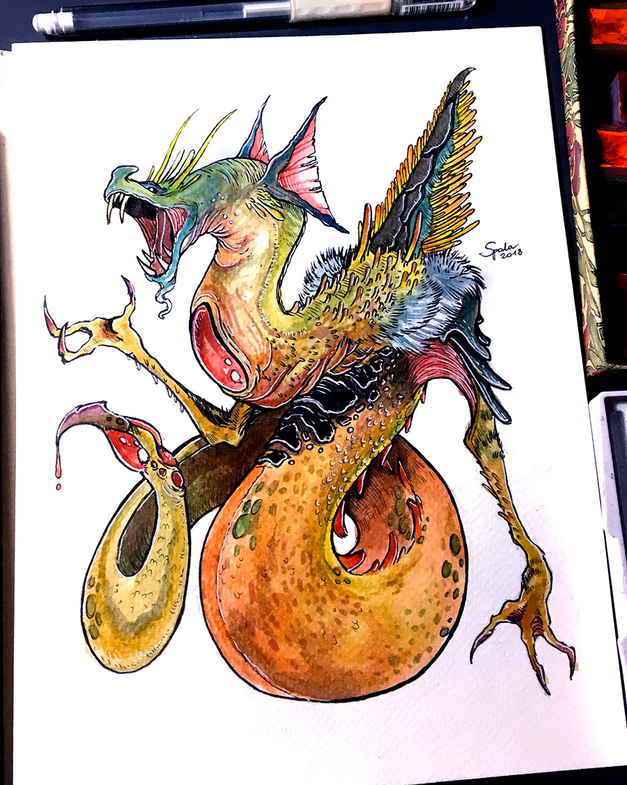 ArtStation - Yig, Father of Snakes