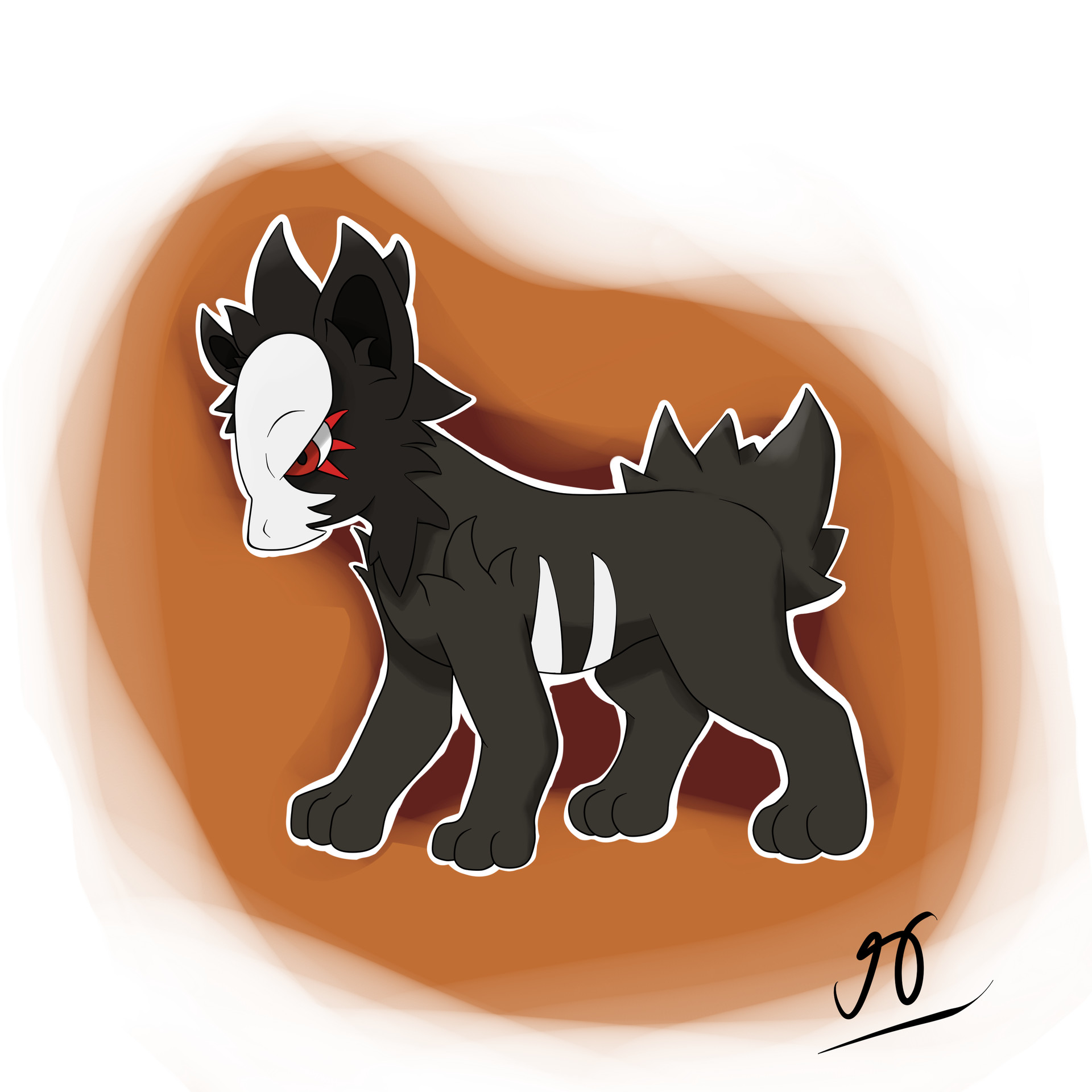 ArtStation - Fakemon - Tribal Dog