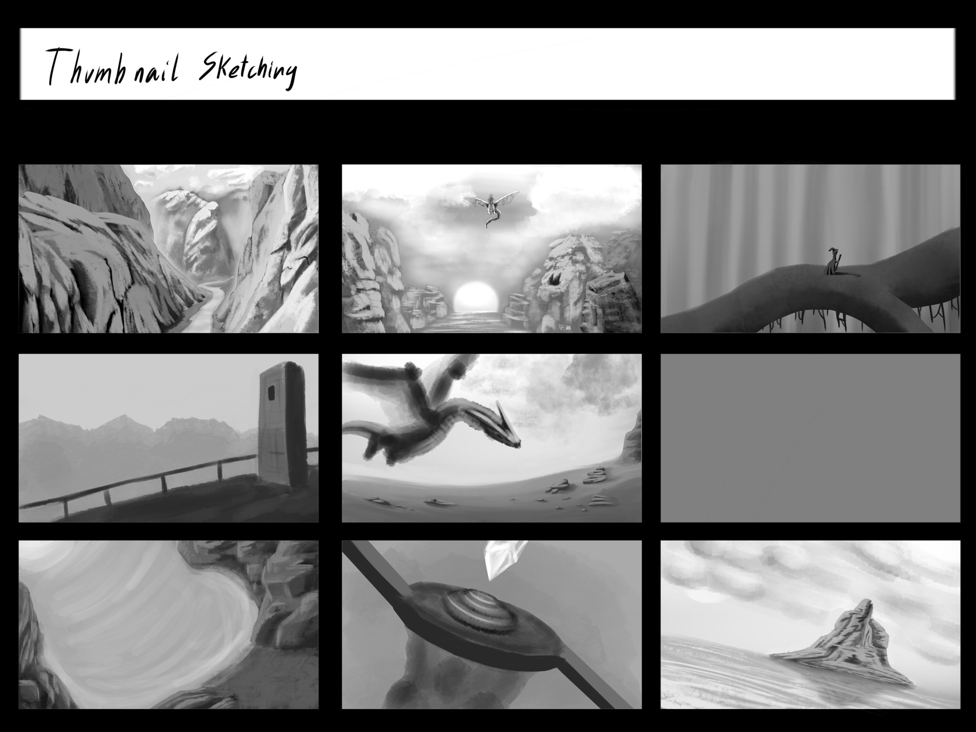 ArtStation - Thumbnail environment sketching