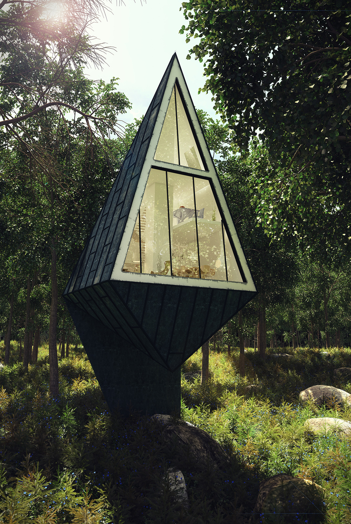 ArtStation - Single Pole House