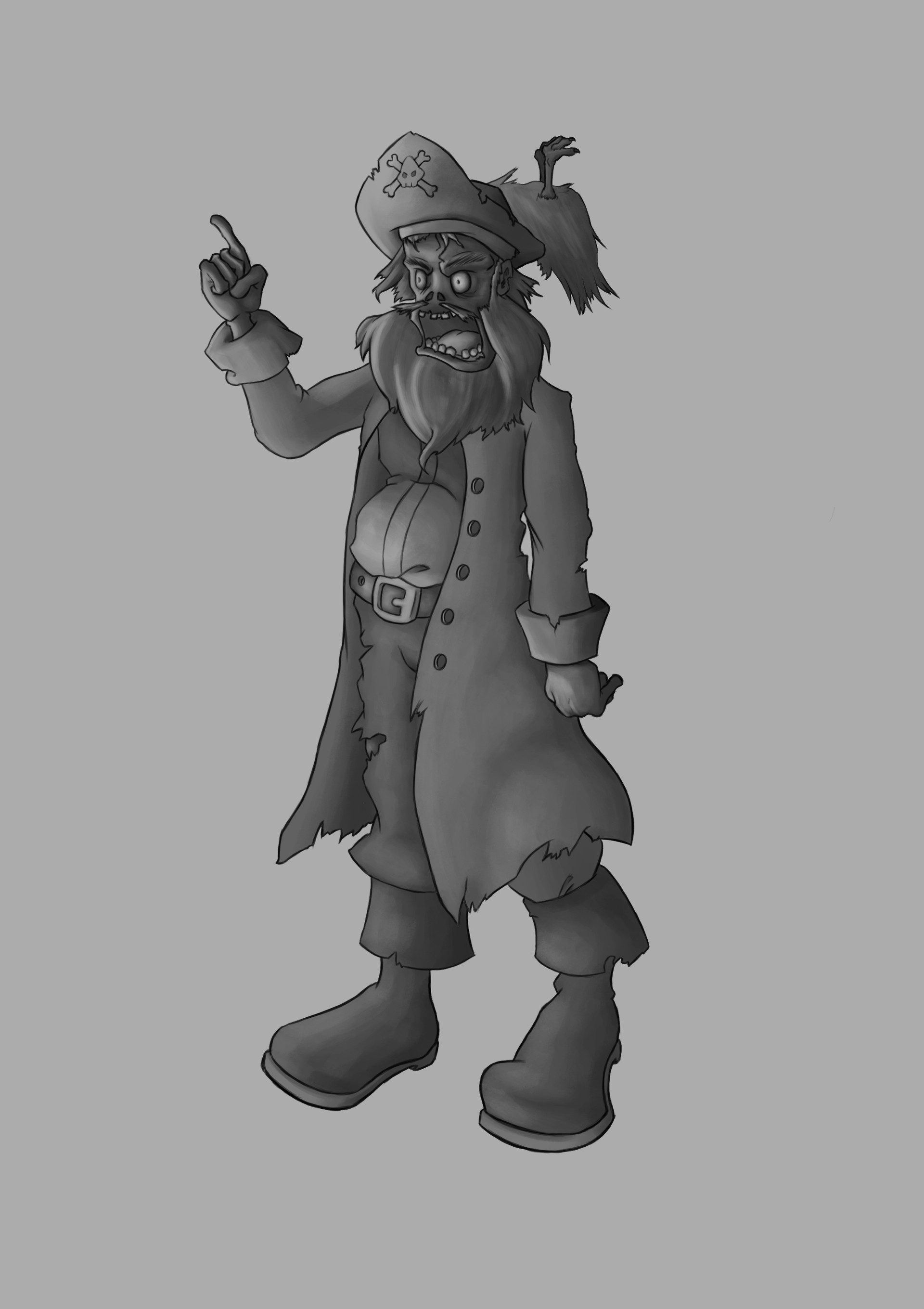 Jose M. Cala - Concept art - Monkey Island 2 - Pirate Lechuck