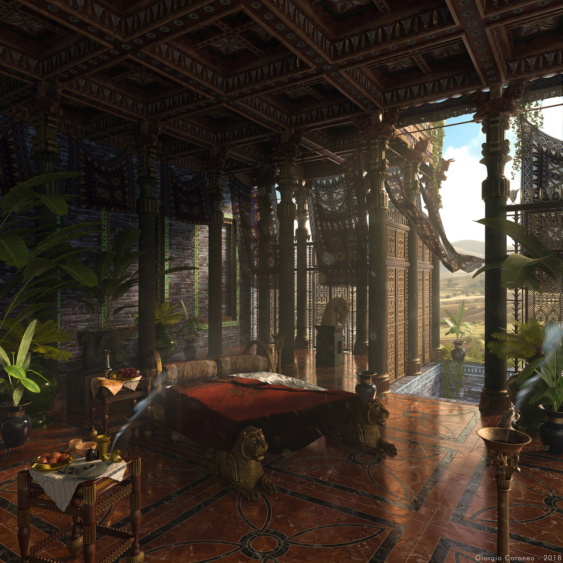 ArtStation - Alexander the Great's Rooms in Babylon