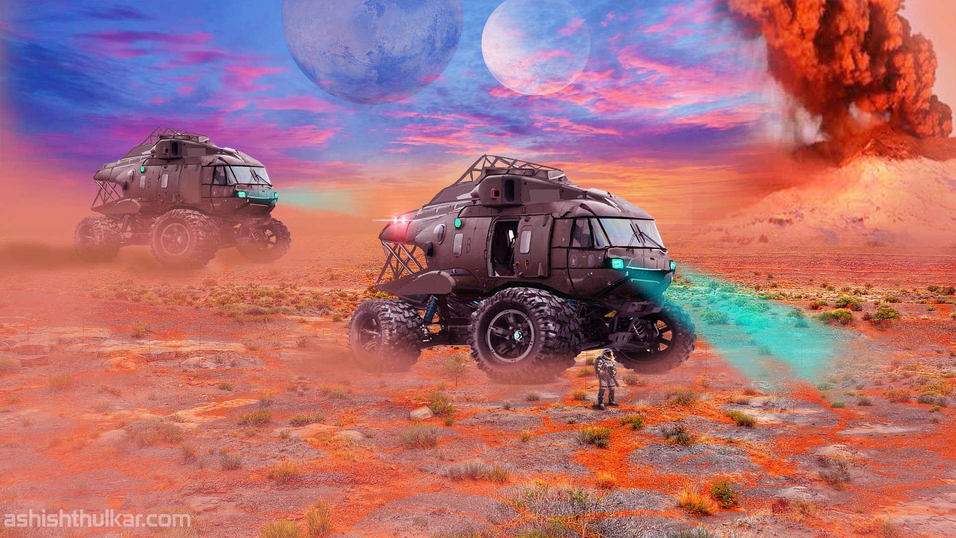 ArtStation - searching life on red planet