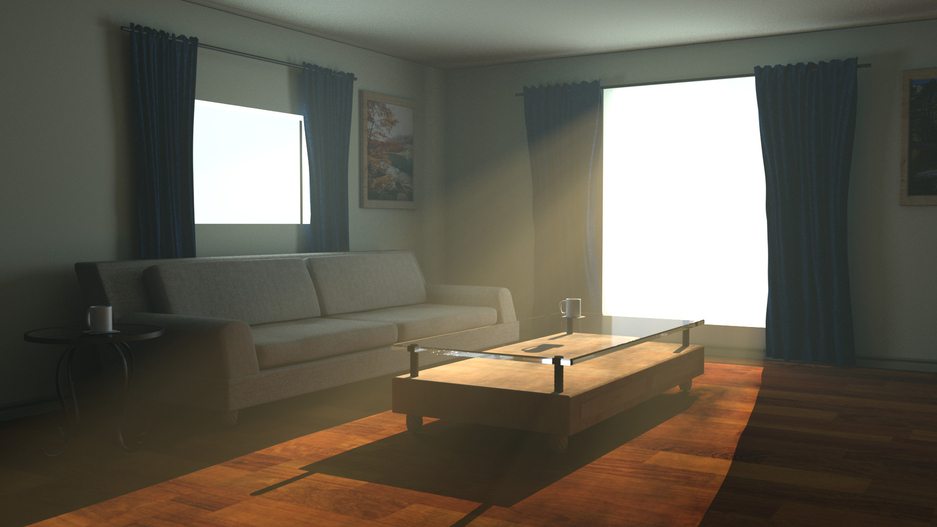 ArtStation - Interior Living Room Scene