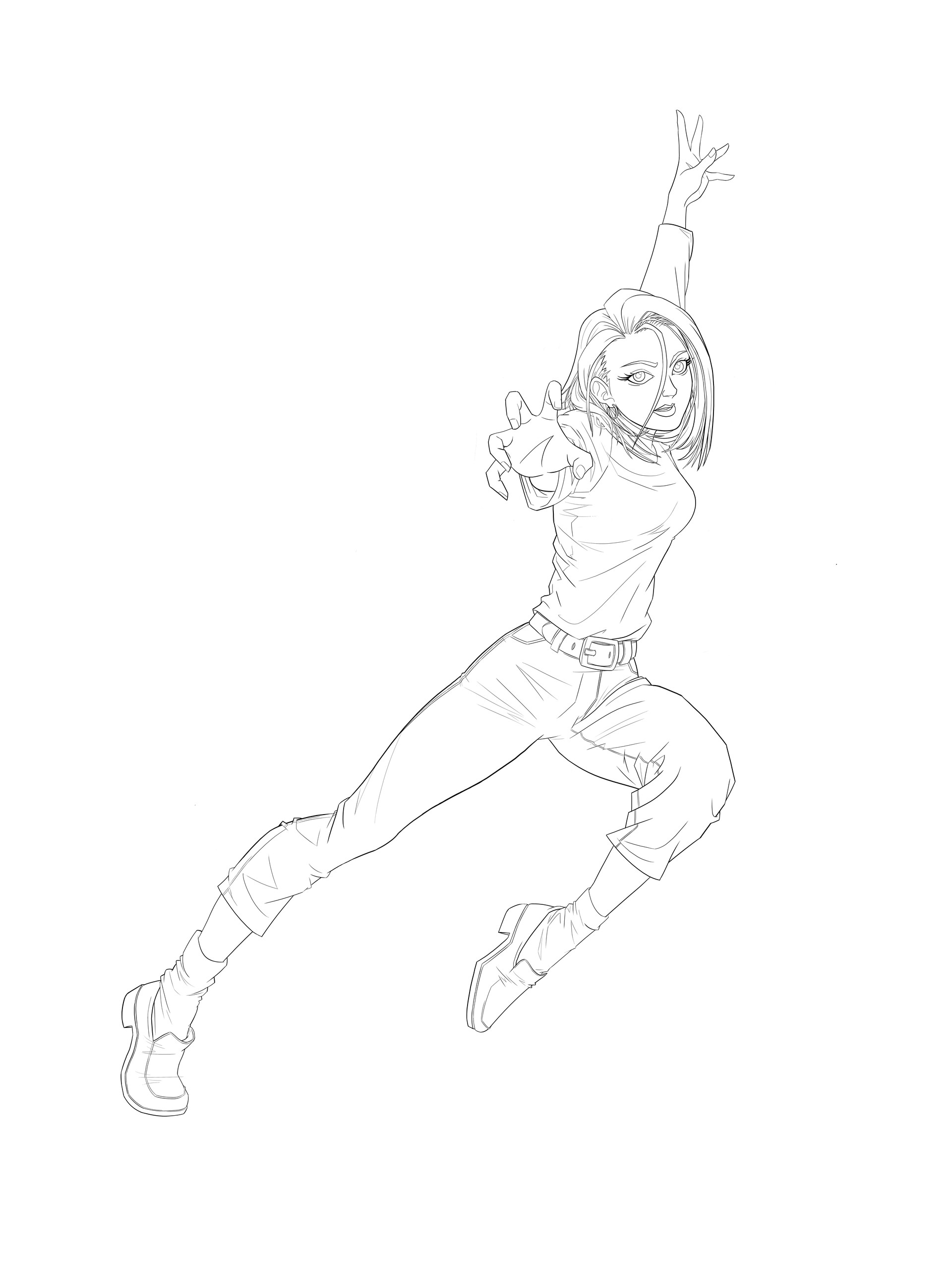 Fly Zefree - Android 18 of DBZ (fanart)
