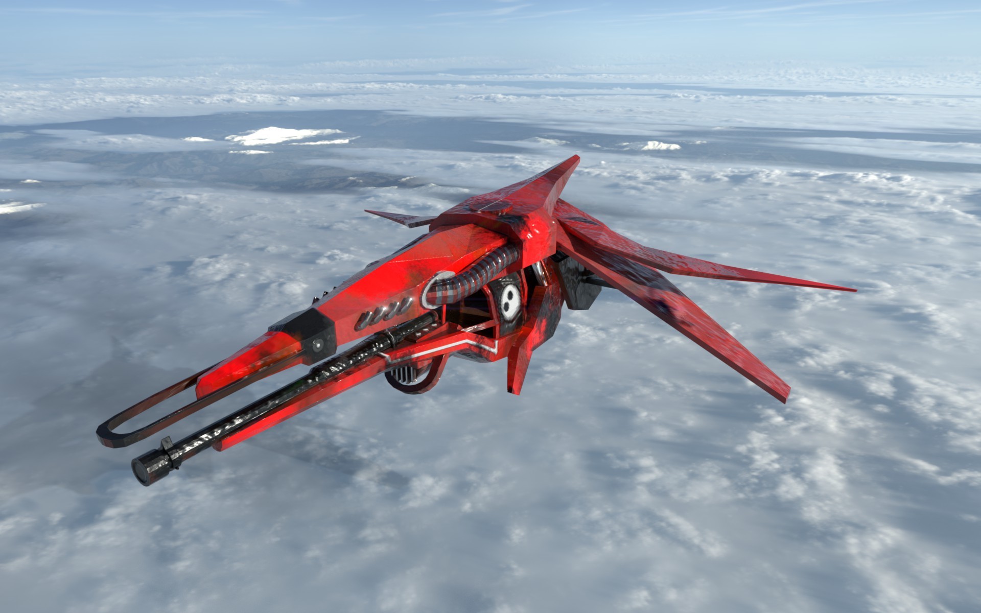 ArtStation - Red SpaceShip