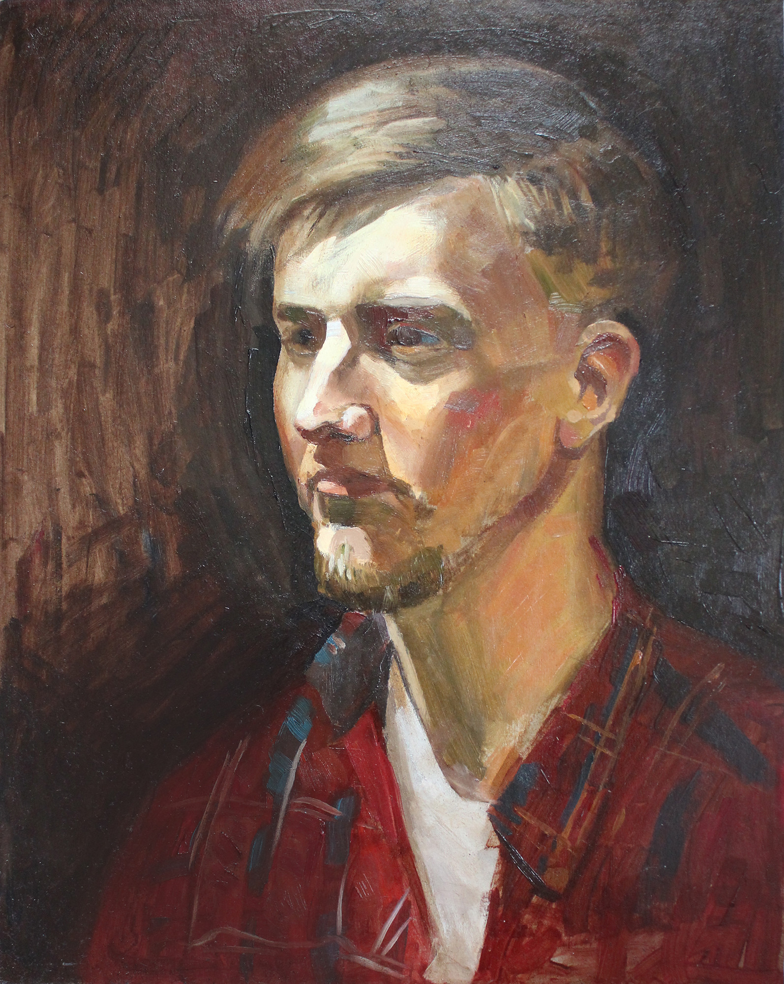 ArtStation - Denis (from pencil sketch to oil)