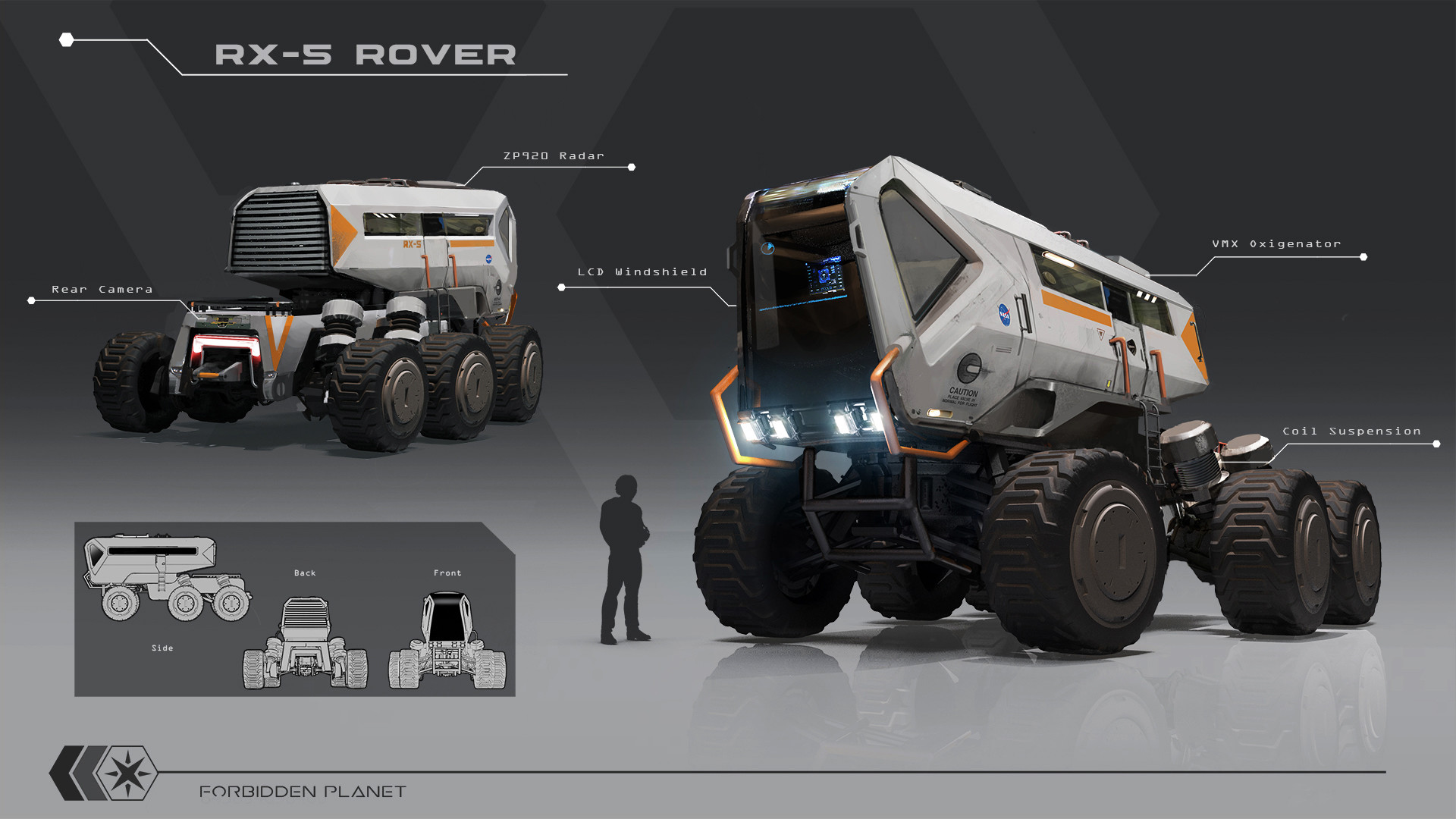 ArtStation - Forbidden Planet; RX-5 Rover