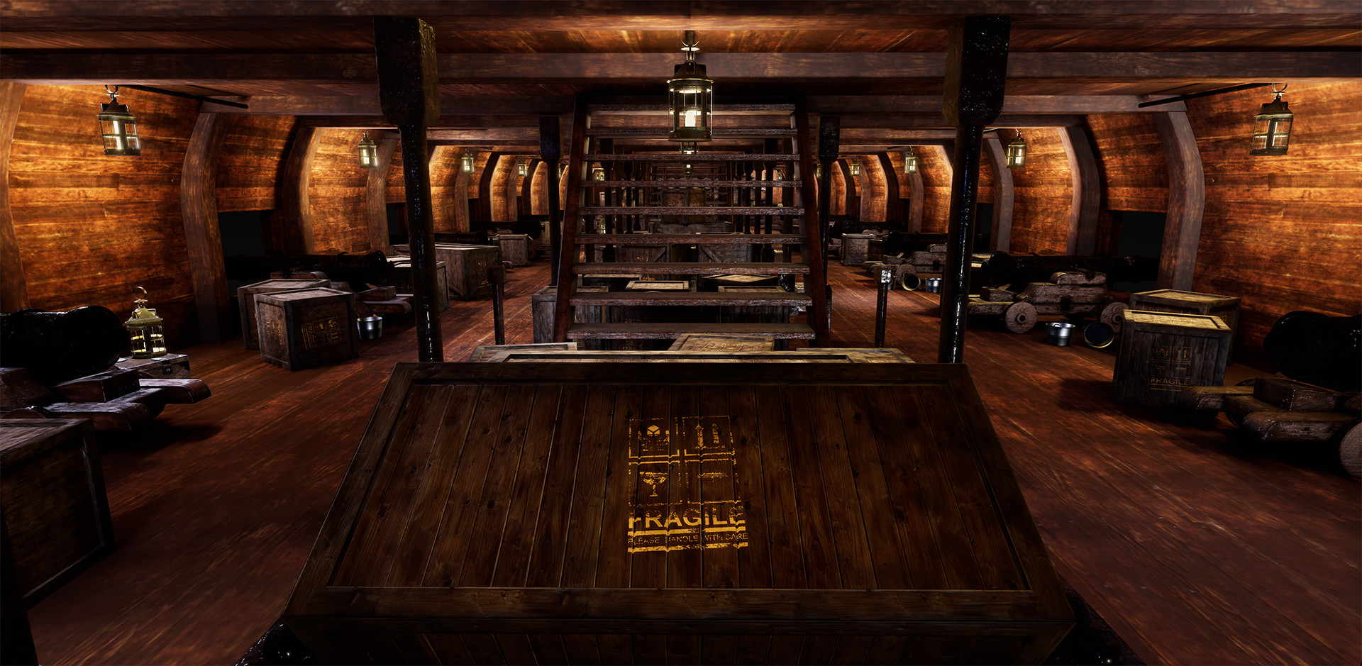 ArtStation - Pirate Ship Cabin