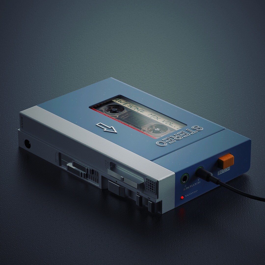 ArtStation - Sony Walkman (TPS-L2 Model) - Full CGI