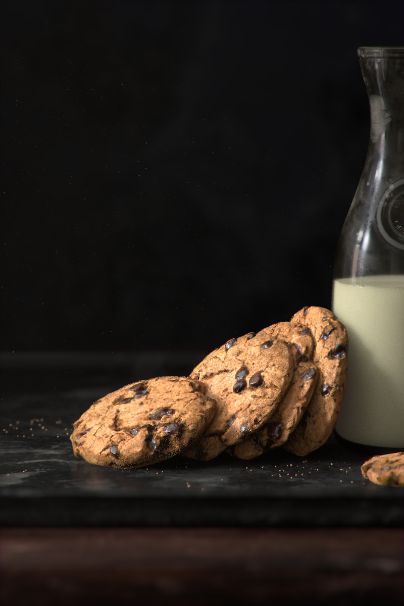 ArtStation - COOKIES & MILK (STILL_LIFE)