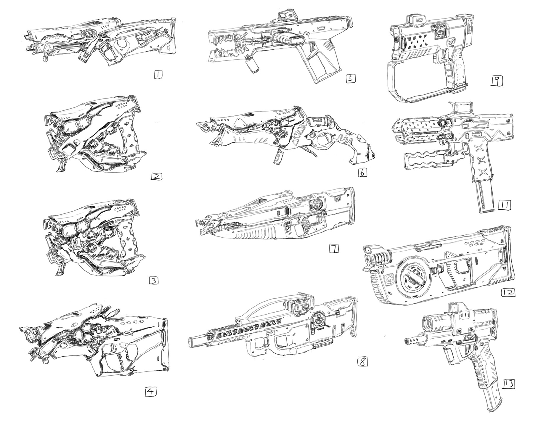 how to draw ray gun