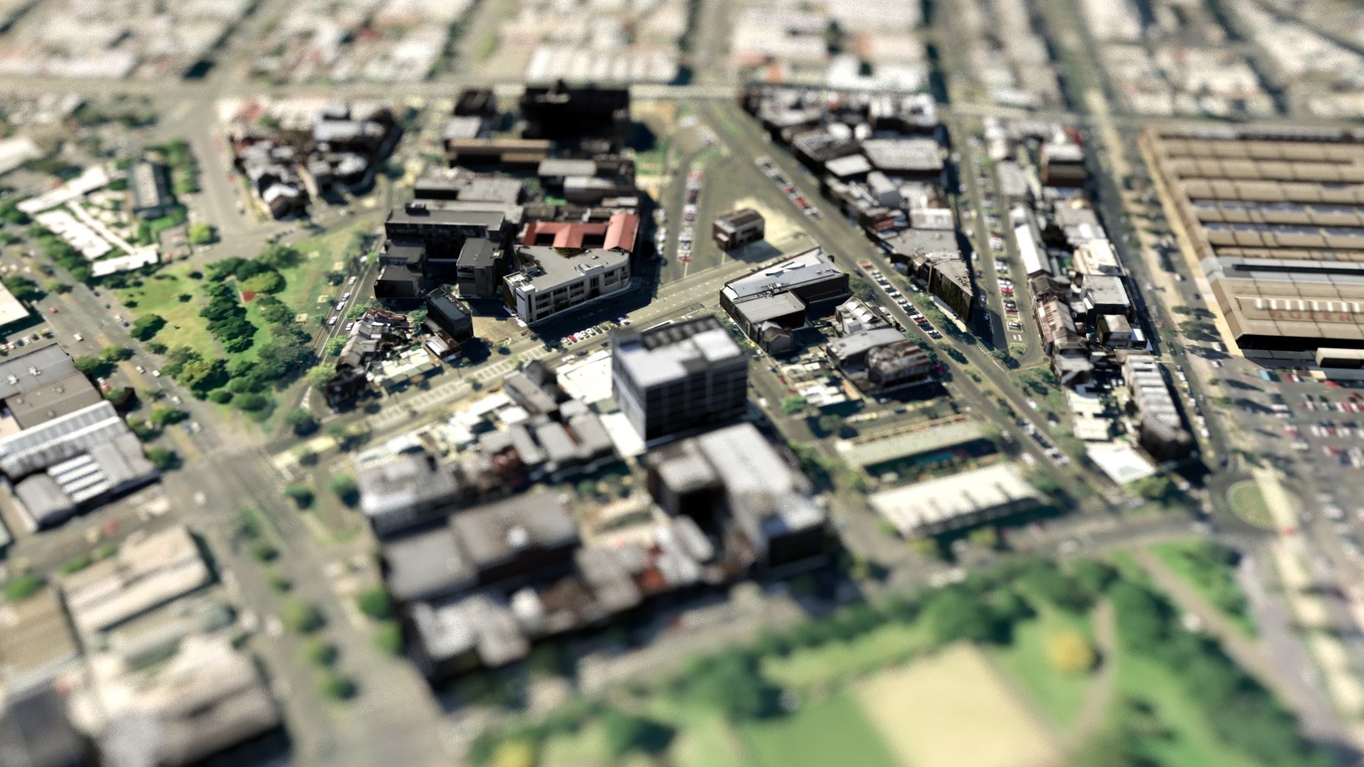 ArtStation - North Melbourne Tilt Shift