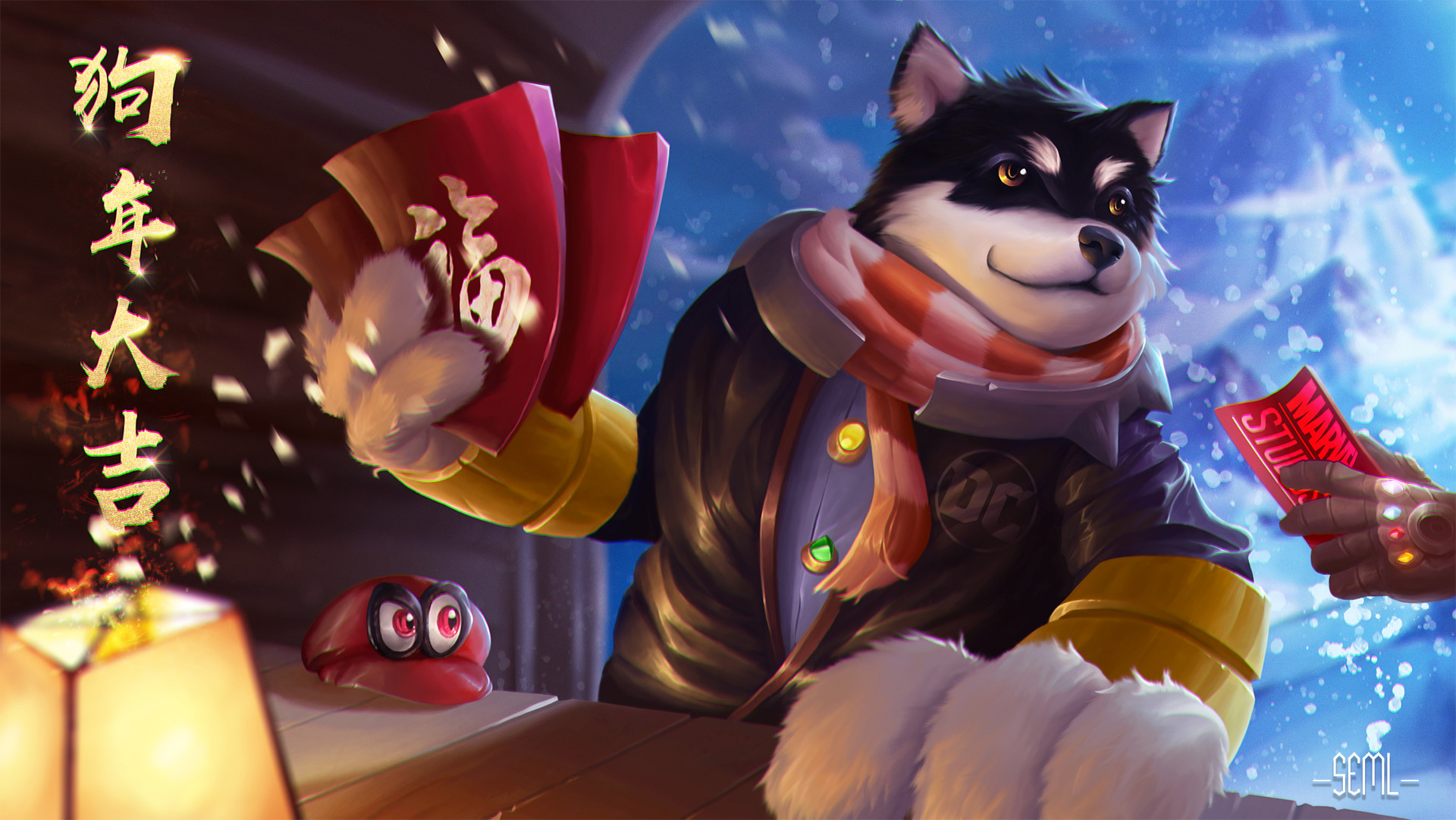 ArtStation - The dog Wang Wangwang狗年旺旺旺