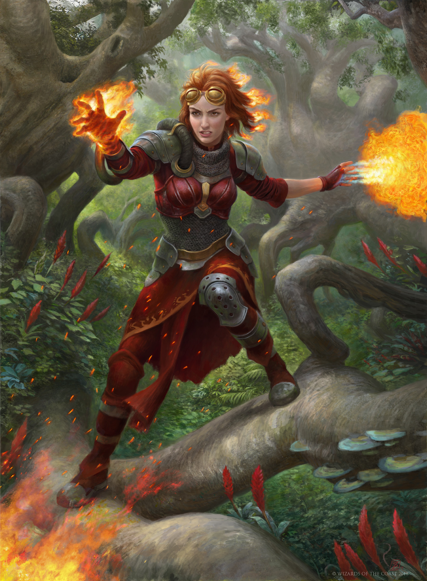 ArtStation - Chandra, Bold Pyromancer - Magic: The Gathering
