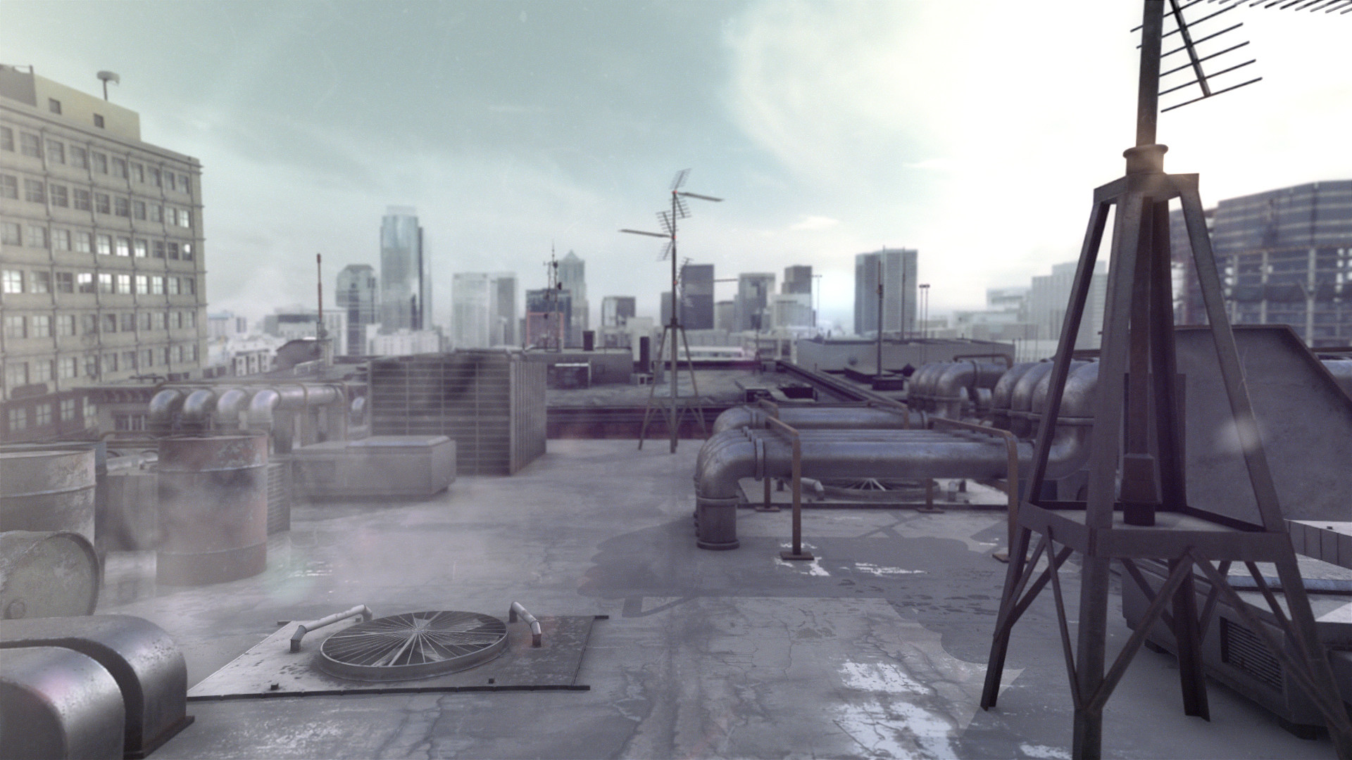 ArtStation - Rooftop Set Extension