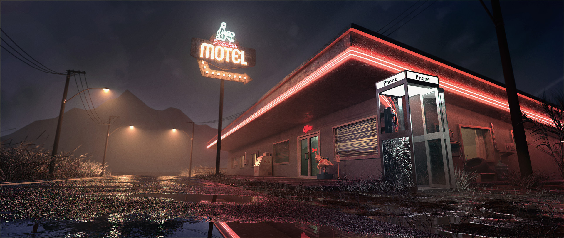 ArtStation - Motel Highway