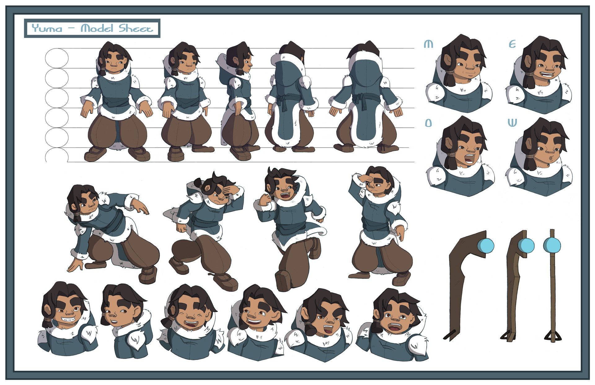 ArtStation - Yuma - Character Model Sheet