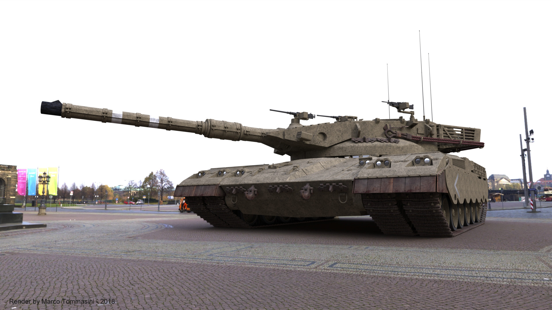 ArtStation - Tank Merkava concept - Cannon 200 mm