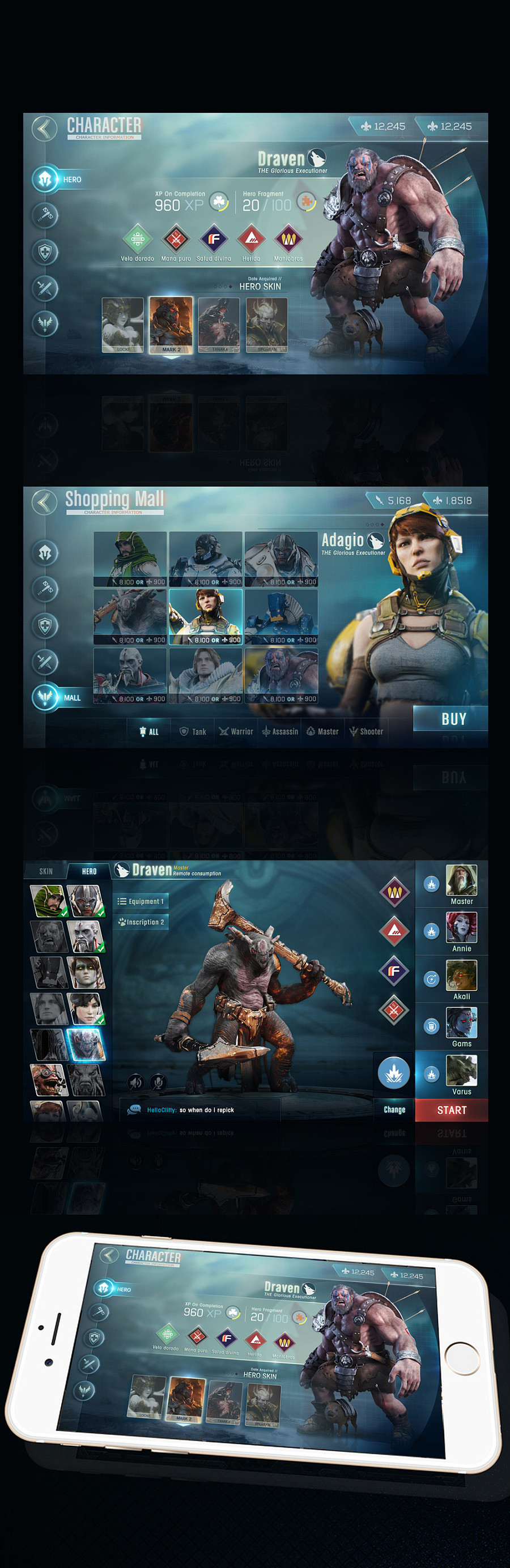 ArtStation - game ui Practice