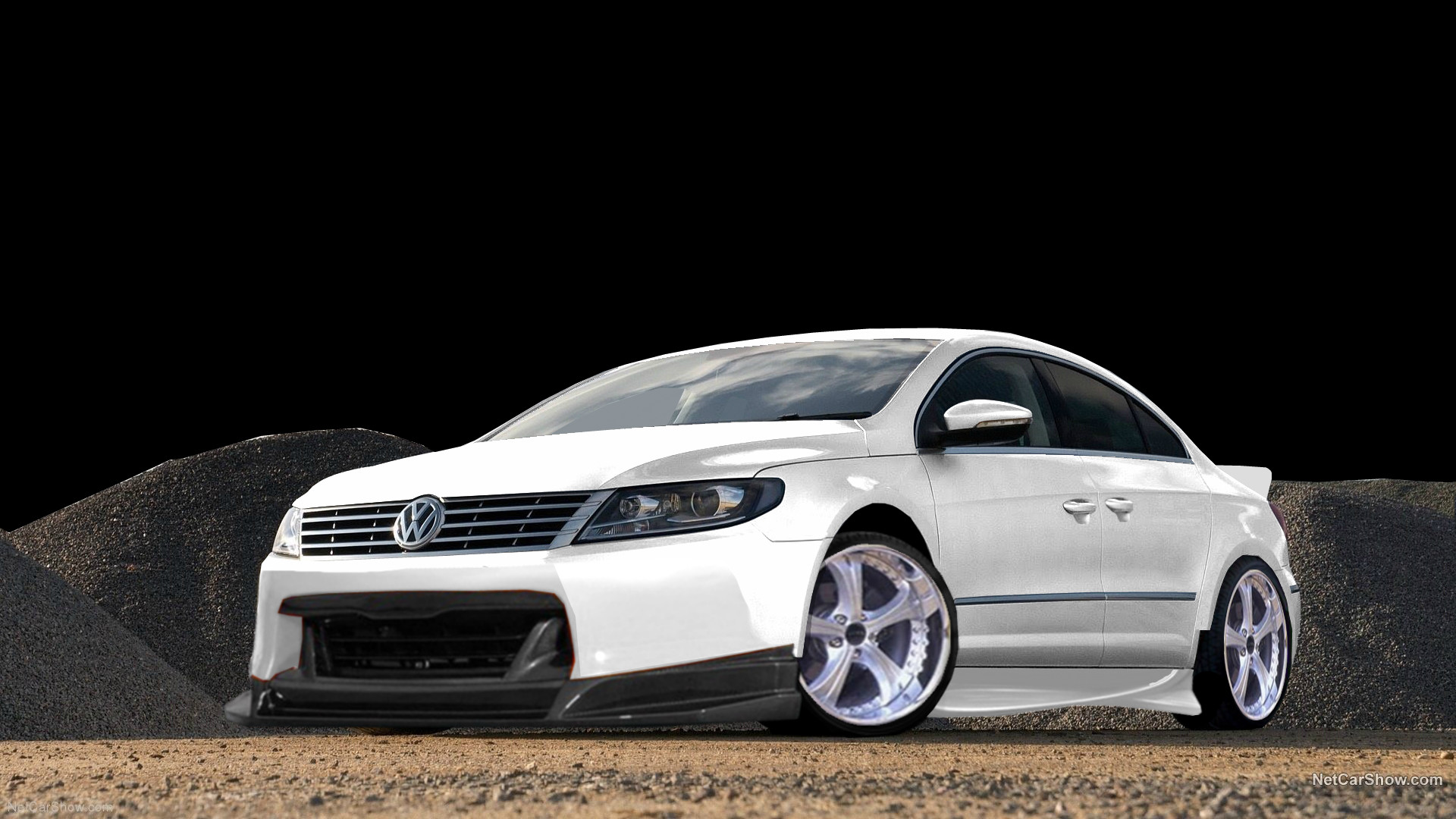 ArtStation - Vw Passat cc widebody before and after