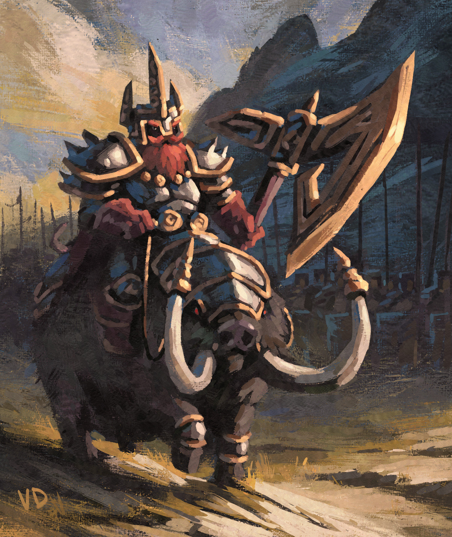 ArtStation - Dwarf Warlord