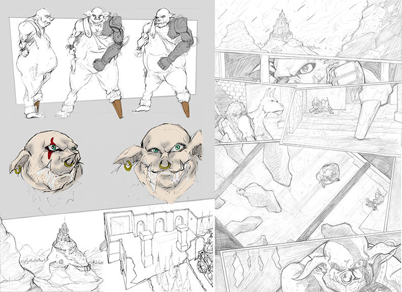 ArtStation - vis dev for comic project