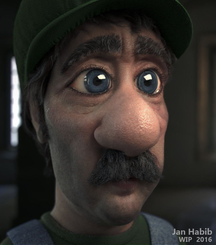 luigi without moustache
