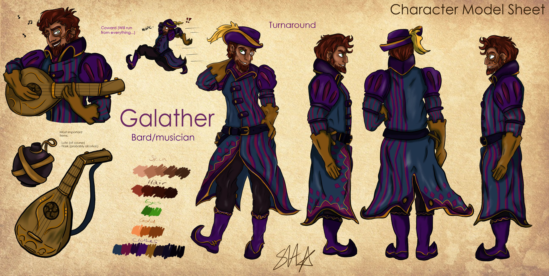 ArtStation - Bard- Character Design Project