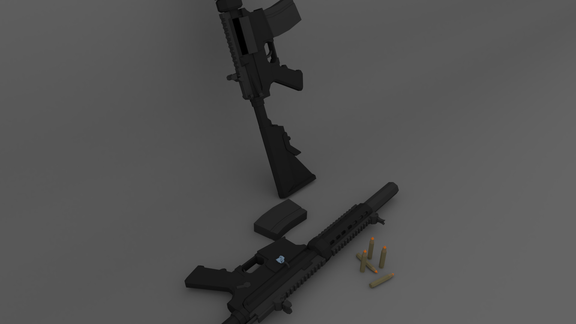 ArtStation - Low-poly M4